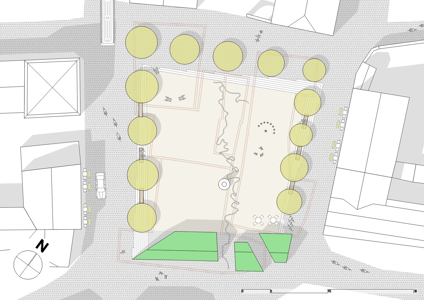 Weinbrunnenplatz – Leiwen